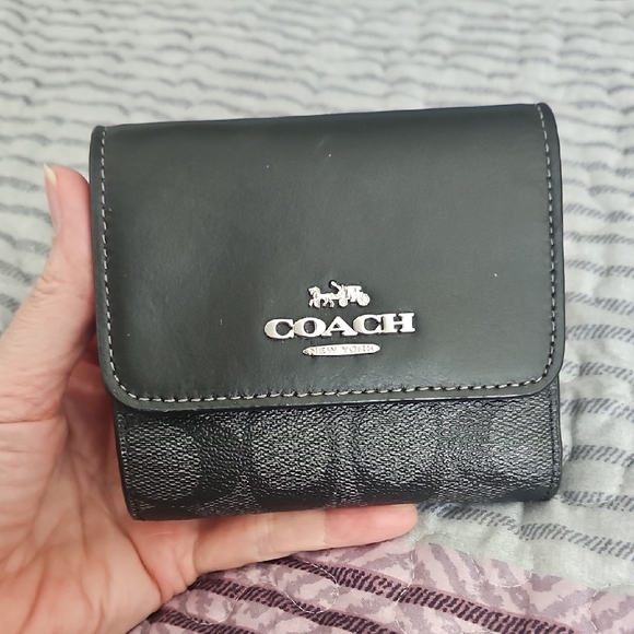 Coach | Bags | Coach Black Leather Wallet | Poshmark